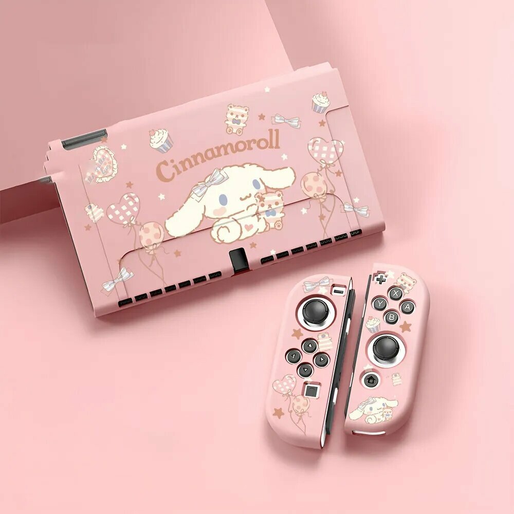 Силиконовый защитный чехол на игровую приставку Nintendo Switch Oled, мягкий чехол из TPU Покемон Генгар