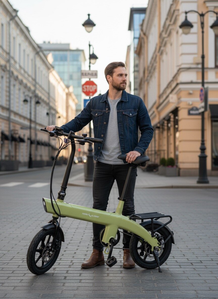 Электрический велосипед TEAM KLASSE H2, с батареей 36V/9.6 AH, мощностью 250W, до 35 км на одном заряде