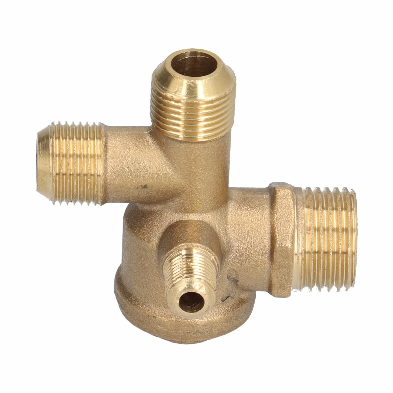 Запасные компоненты клапана воздушного компрессора, латунный 4-ходовой двойной трубный обратный клапан, аксессуар 10x16x 16x20,5 мм/0,4x0,6x0,6x0,8 дюйма