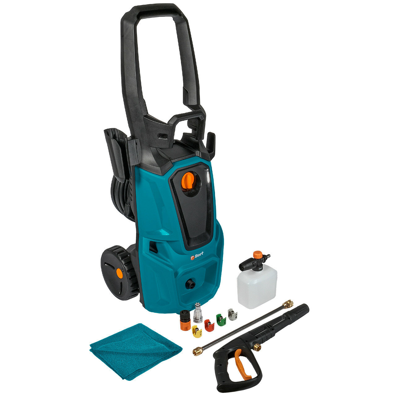 Мойка высокого давления Bort BHR-2700-Pro, забор воды из ёмкости, защита от перегрева, 2.5 кВт