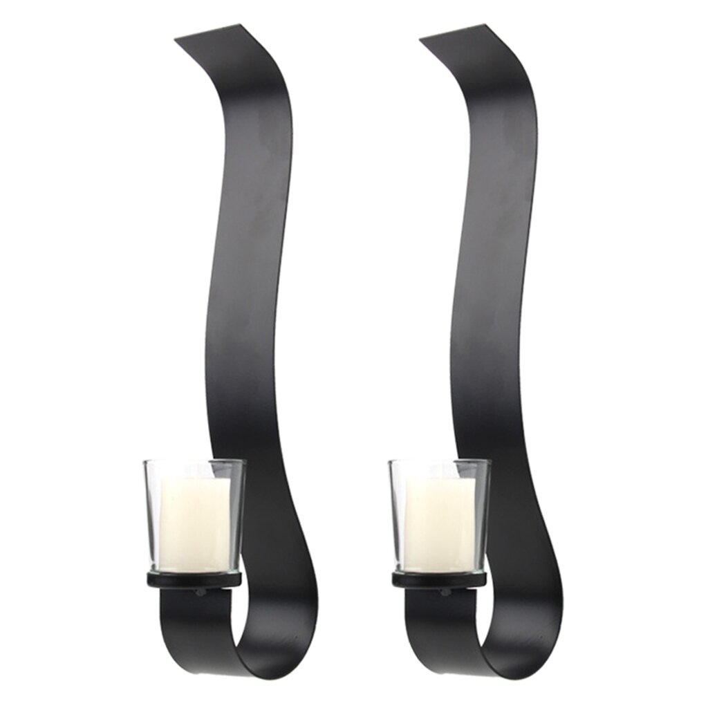 Настенный Подсвечник Iron Art S Образной Формы Для Стильного Улучшения интерьера
