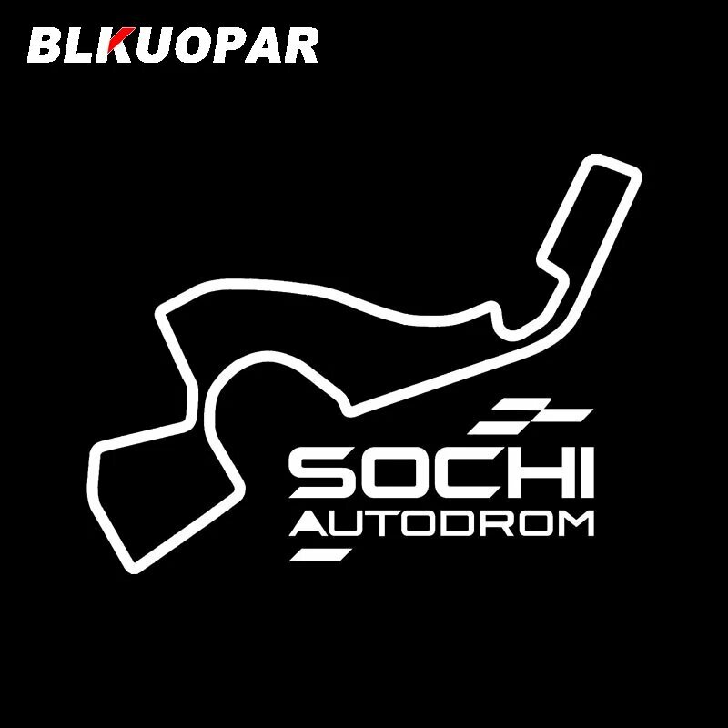 BLKUOPAR Sochi Autodrom милые стикеры на автомобиль аниме вырезанная окклюзия для ноутбука