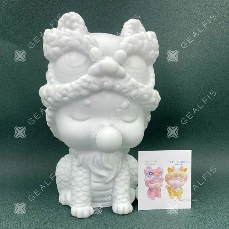 Набор для творческого обучения/раскрашивание гипсовых статуй/набор для рисования, раскрашивание гипсовых статуй 12 цветами и двумя кистями