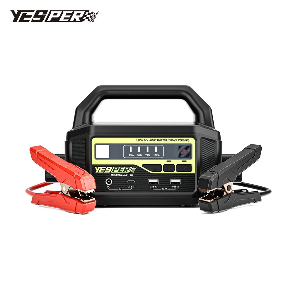 Yesper Monster N1 24 В Jump Starter 36400 мАч Высокомощный сверхмощный грузовик Автомобильный аккумулятор Booster