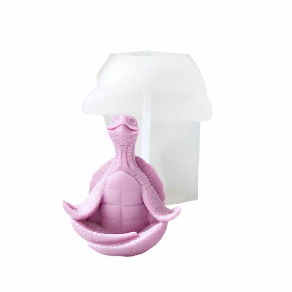 Силиконовая форма для свечей в форме черепашек для 3D йоги, Художественная форма для украшения дома