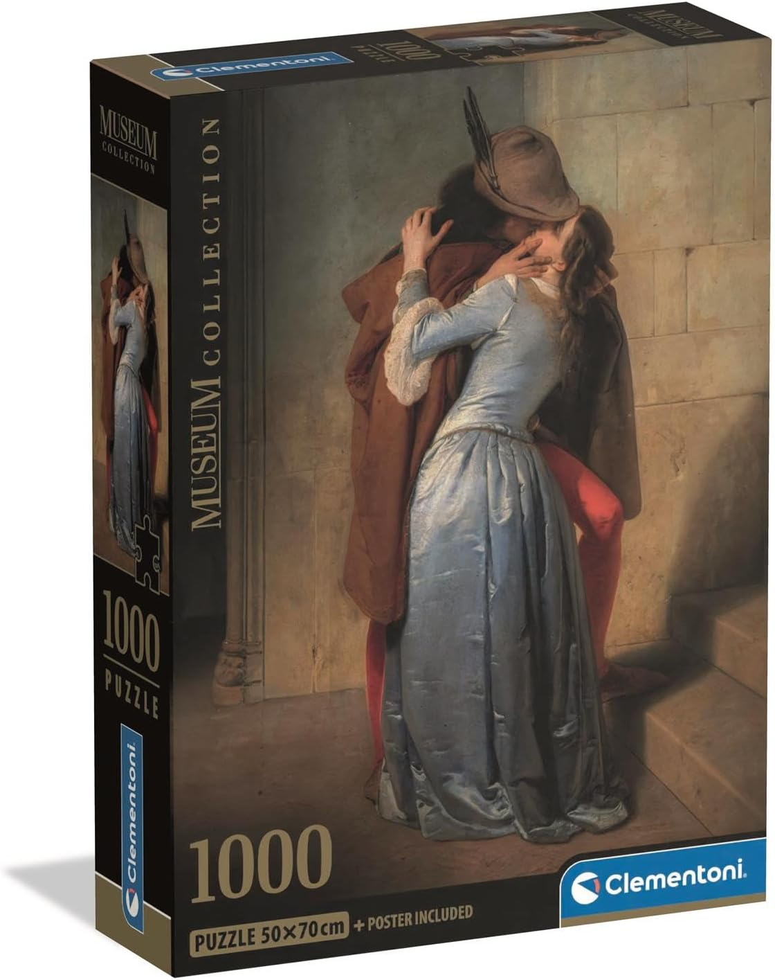 Пазлы 1000 деталей "Hayez, "Поцелуй" Clementoni