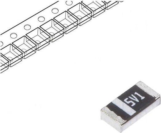 Стабилитрон TAIWAN SEMICONDUCTORS BZS55C5V1 RXG Диод: стабилитрон 0,5Вт 5,1В 5мА SMD бобина лента 1206 1шт