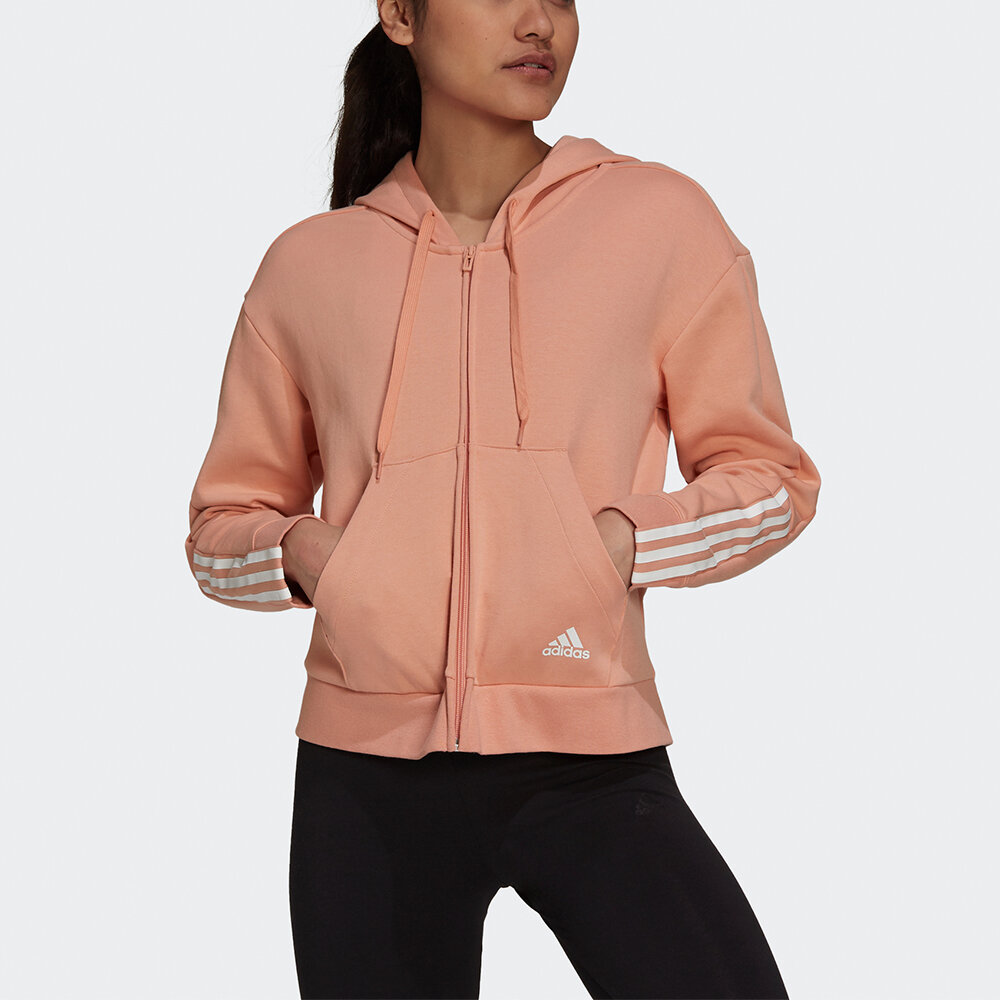 Куртка adidas, размер L, розовый, — фото 1