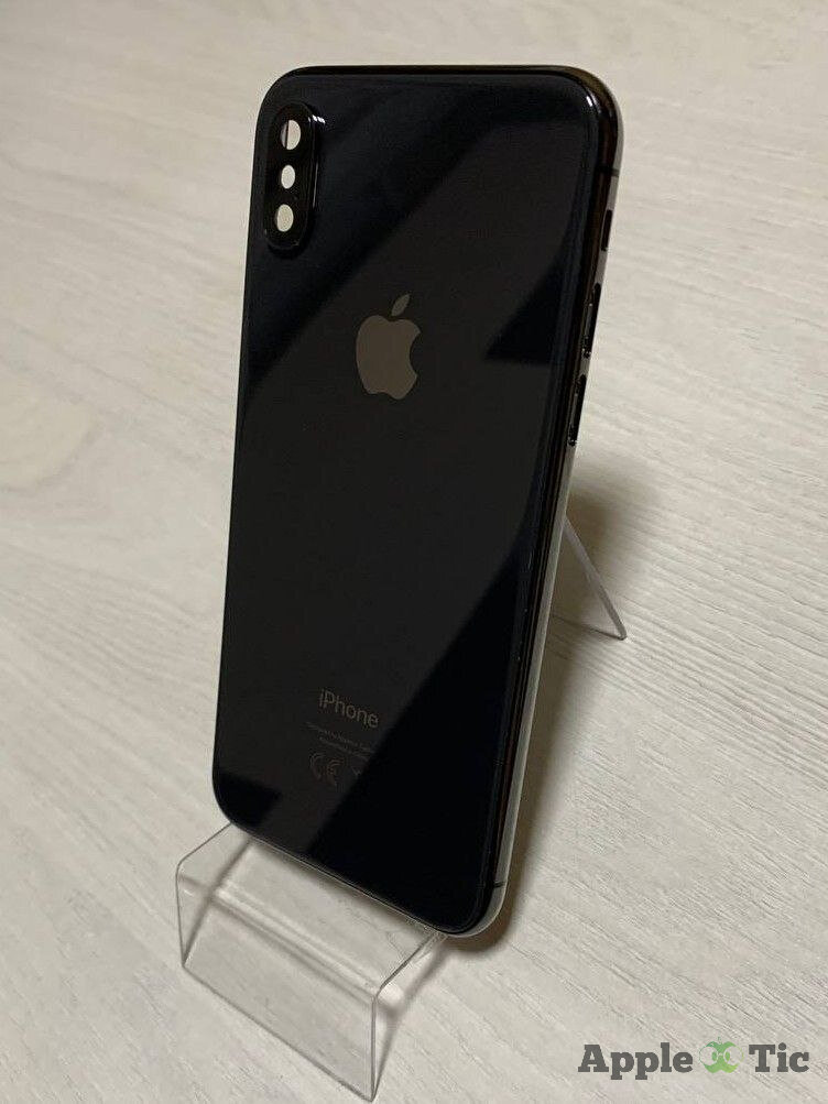 Корпус для IPhone X черный (SPACE GRAY), комплект кнопок, сим-лоток