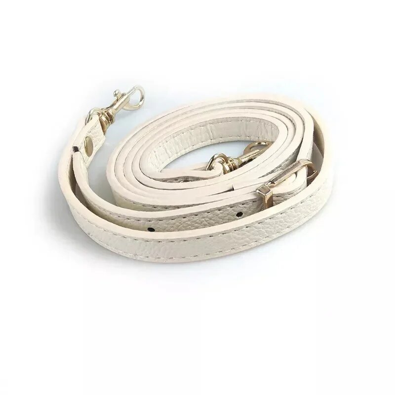 1 шт. ремешок для сумочки, регулируемый длинный кожаный ремешок через плечо, Бежевый, beige gold