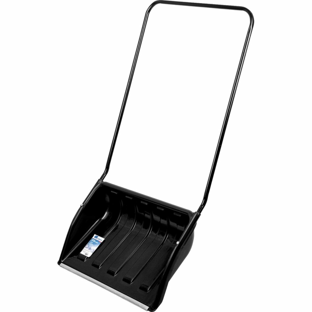 Движок для уборки снега (скрепер) пластик 690х470х1420мм стальн рукоят Сибртех 61642 (1637182)