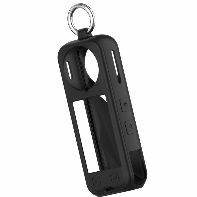 Портативный силиконовый защитный Чехол для панорамной спортивной камеры Insta360 X5-черный