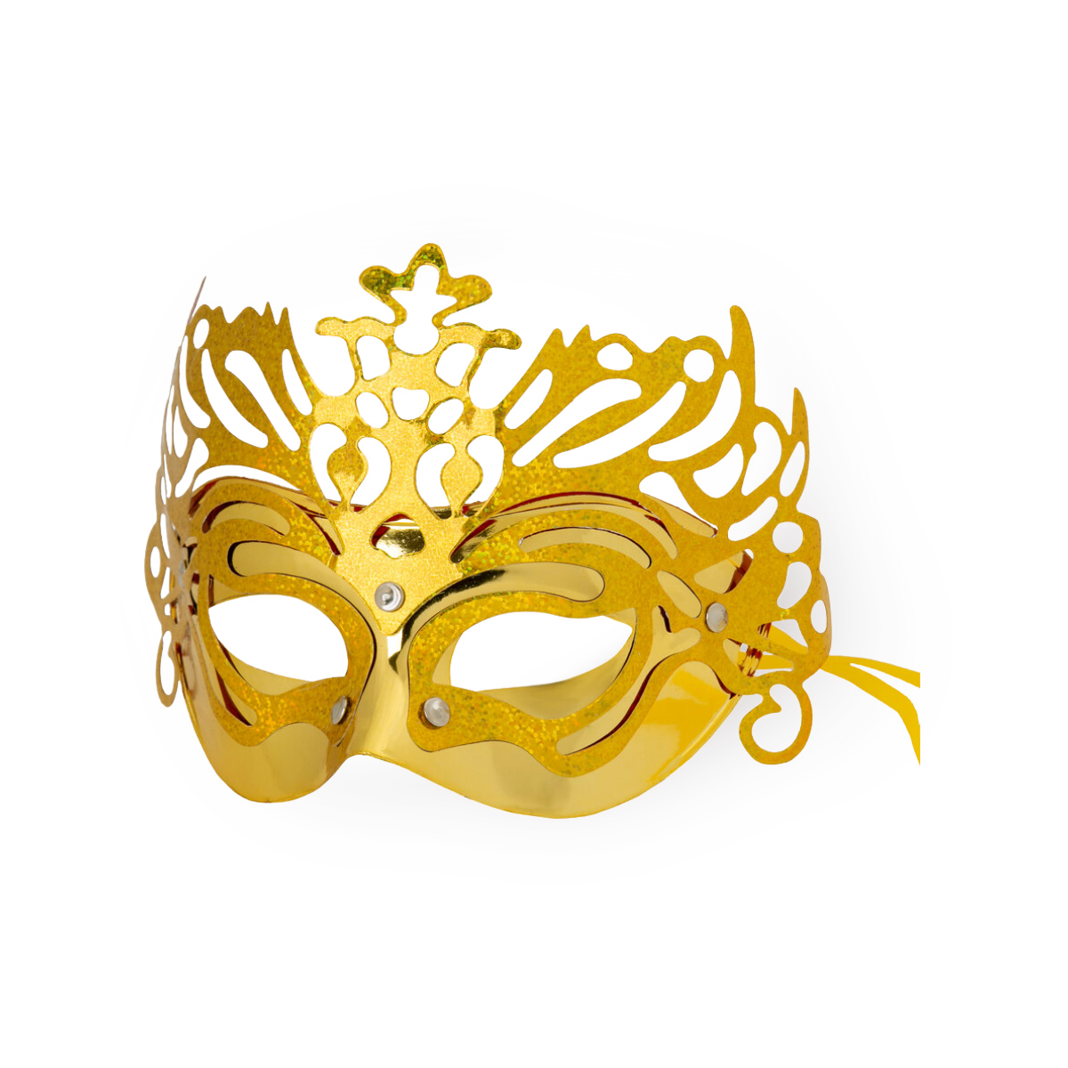 Маскарадная маска Magic Time "Золотая Королева", золотой цвет