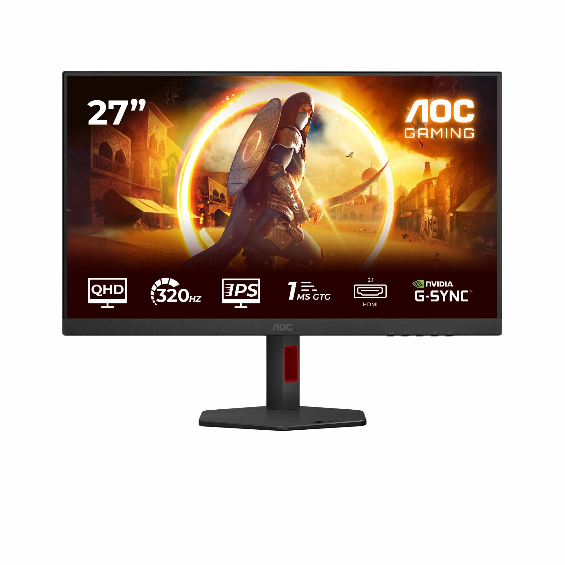 Монитор AOC Q27G4SRU, 27 дюймов, 300 Гц, разрешение 2560×1440