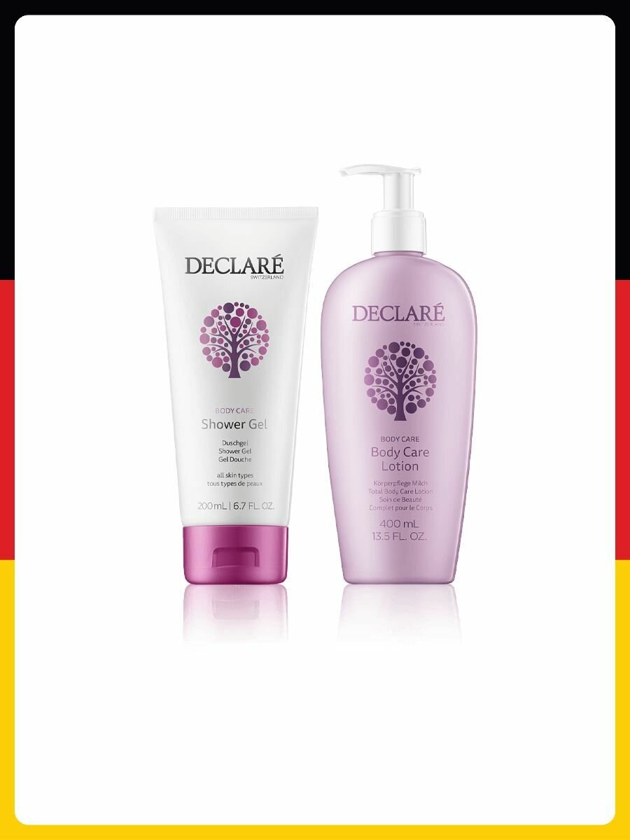 Набор Declare Body Care молочко для ухода за телом 400 мл, гель для душа 200 мл