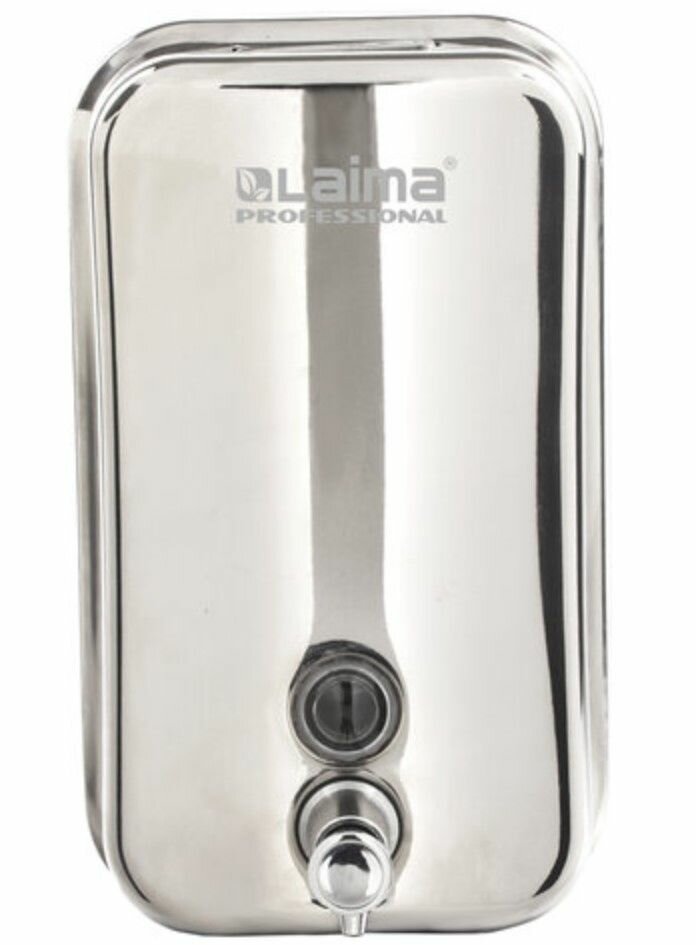 Диспенсер для жидкого мыла наливной 1л зеркальный нержавеющая сталь