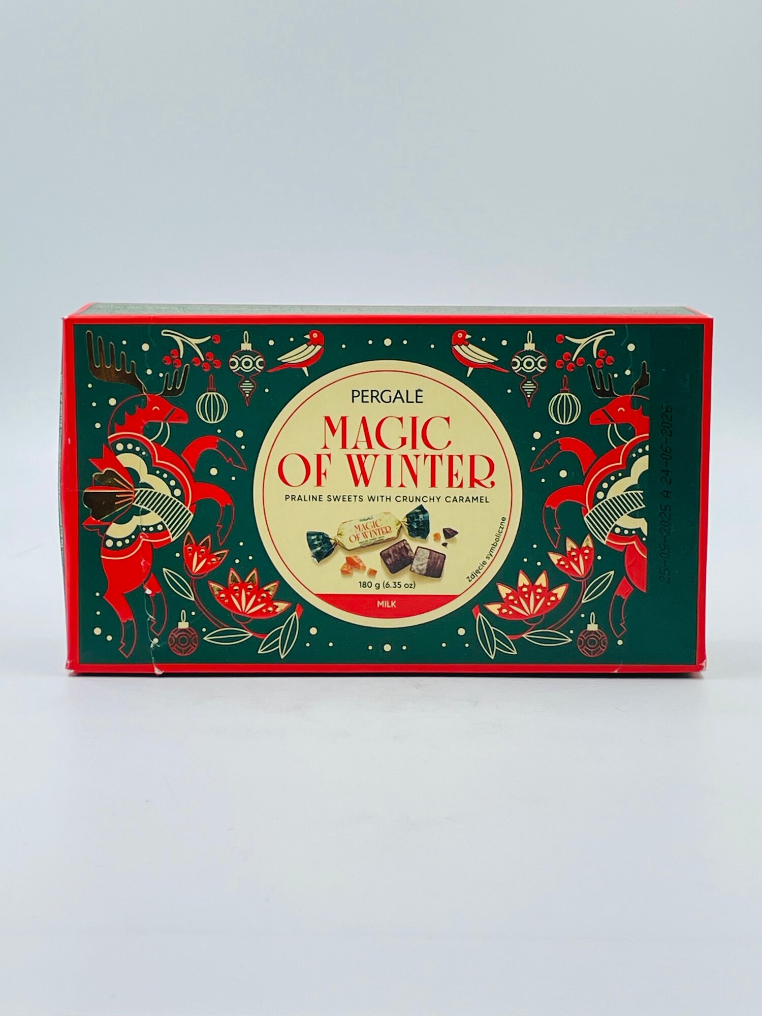 Pergale Конфеты MAGIC OF WINTER с хрустящей карамелью в молочном шоколаде, 180 г