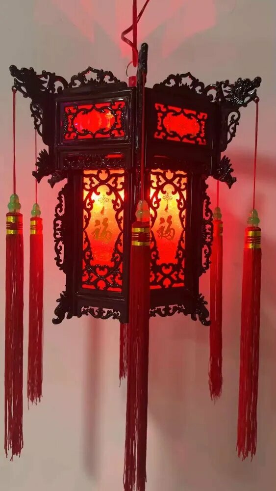 Китайский фонарик из пластика, универсальный, цвет Пагода-3 O8K — фото 1