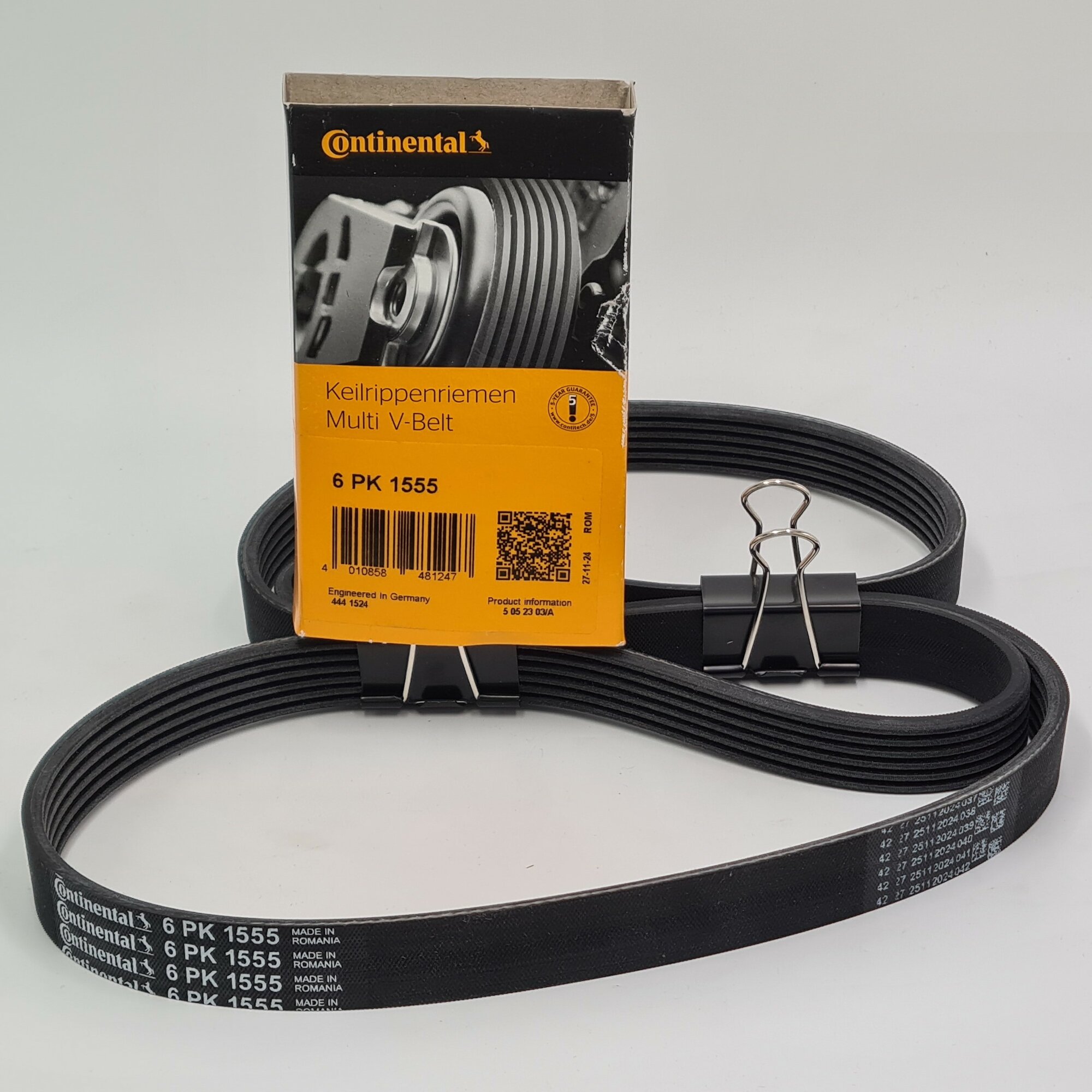 Приводной ремень Continental (Contitech) 6PK1555 для AUDI, BMW, DODGE, FORD, OPEL, RENAULT, VOLVO, VOLKSWAGEN, CHEVROLET