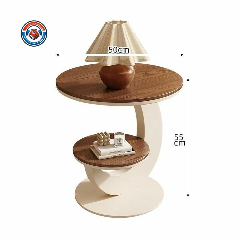 Журнальный столик скандинавский из массива дерева, кофейный стол для гостиной, прикроватный стол в спальню, универсальный деревянный столик в современном стиле