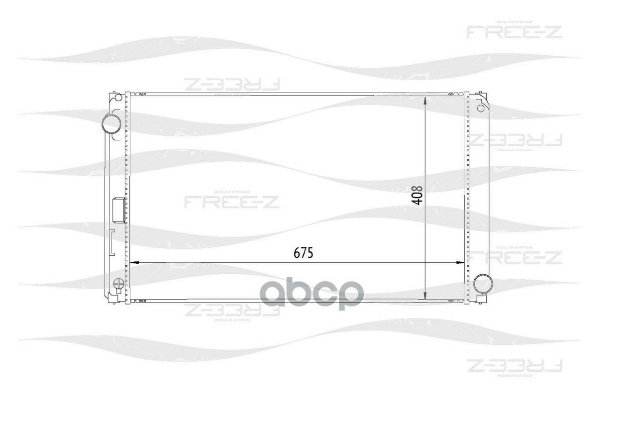 Радиатор двигателя FREE-Z арт. KK0279