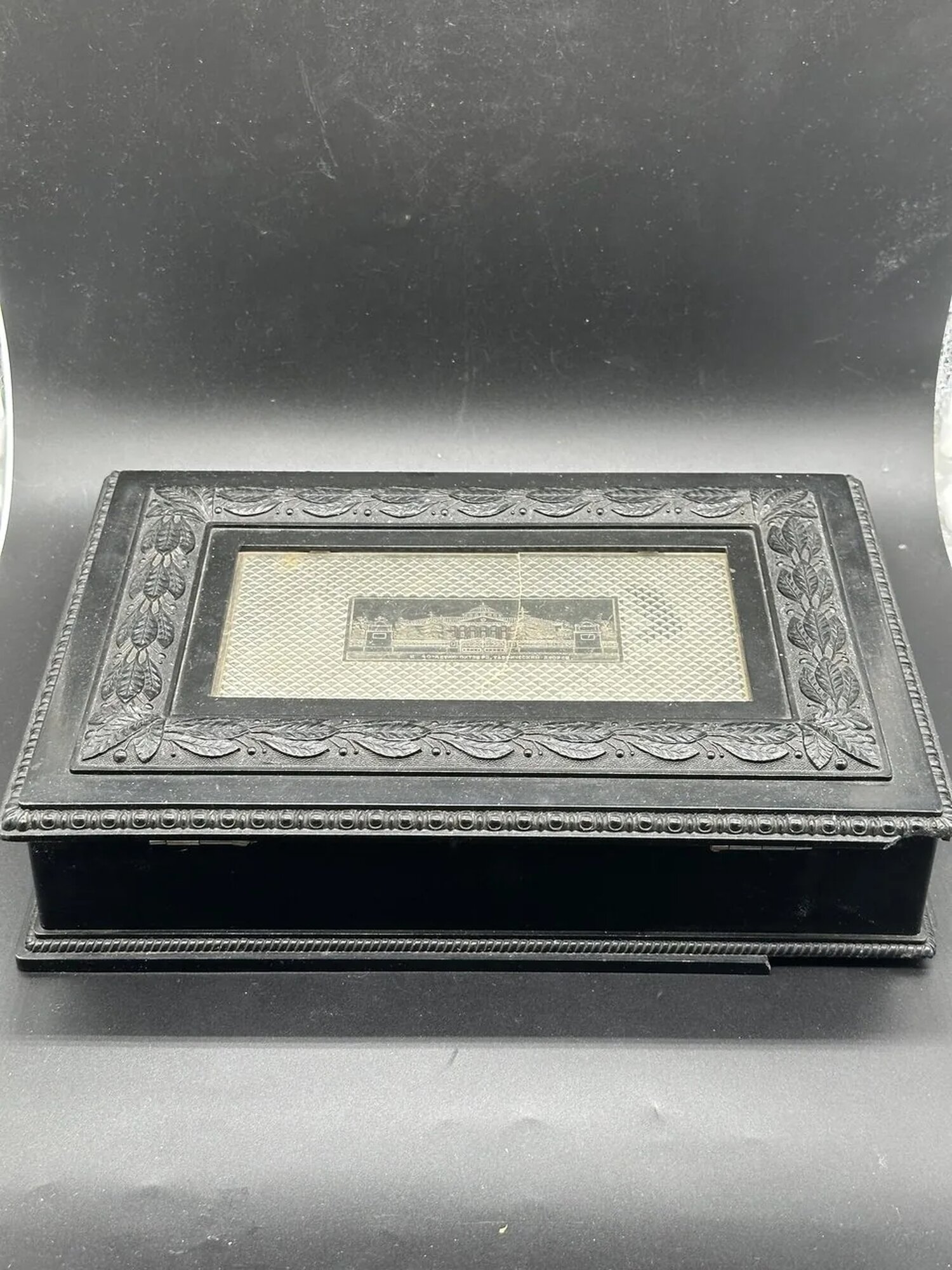 Шкатулка Винтажная Карболит СССР 1950 годы коллекционная редкая