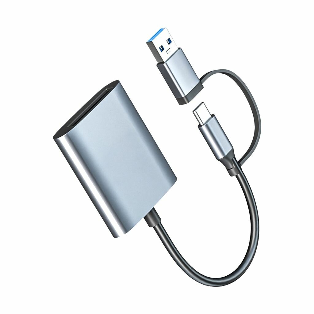 Портативный XQD картридер USB3.0 Type C для ноутбуков и ПК с двумя слотами
