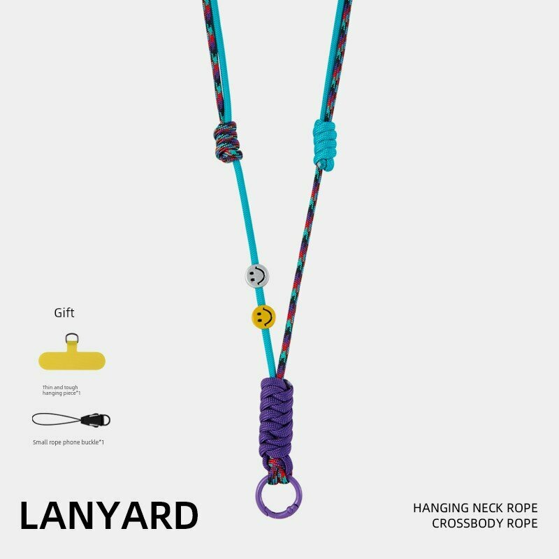 Ремешок-шнурок для телефона с креплением на шею или через плечо для Apple, Huawei, наушников, ID-карт, CCD с маленьким