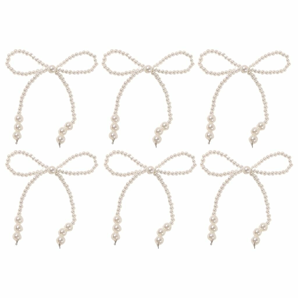 Вышитая бисером подвеска с бантом из акриловой текстуры для свадебных украшений