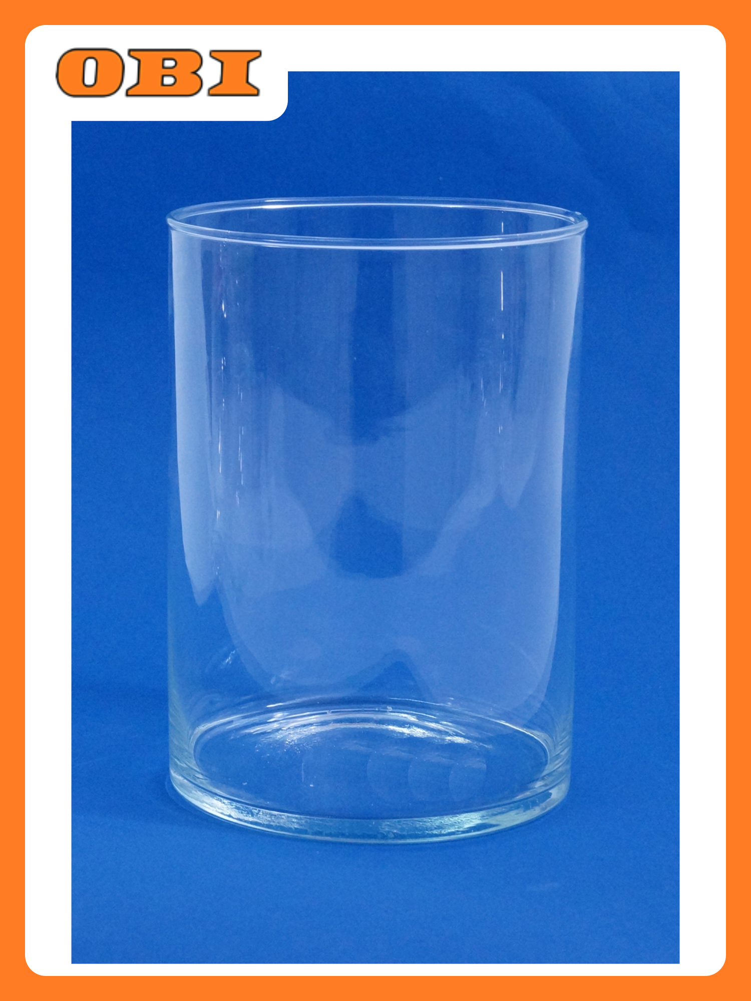 Ваза Evis Киноми, цилиндрическая, прозрачная, стекло, 140х200мм