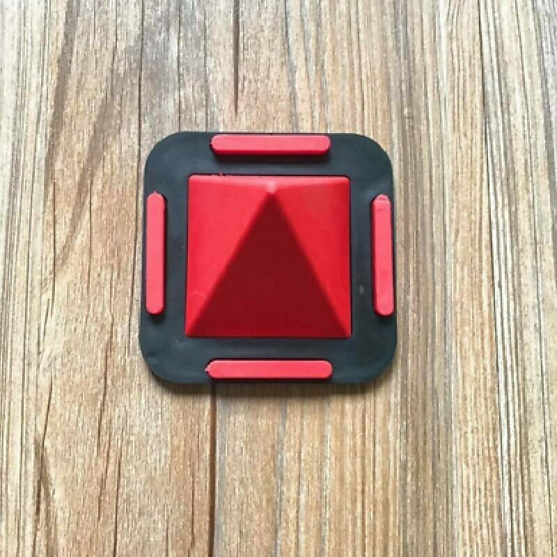 Hands-free pyramid phone and tablet stand silicone multi-color desktop holder red
