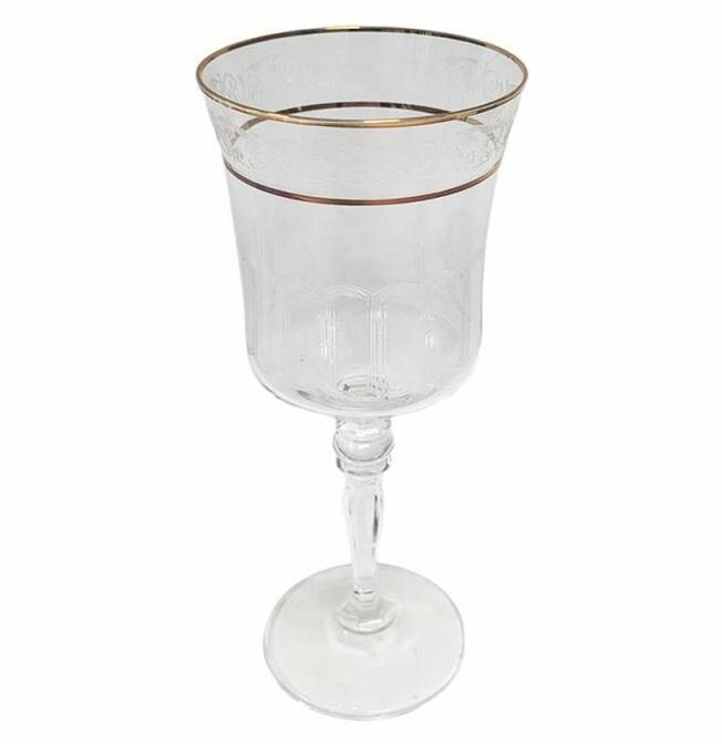 Бокалы для красного вина 300 мл 6 шт Crystalex CZ s.r.o. "Грация /Окошки /Узор с золотом" / 329318