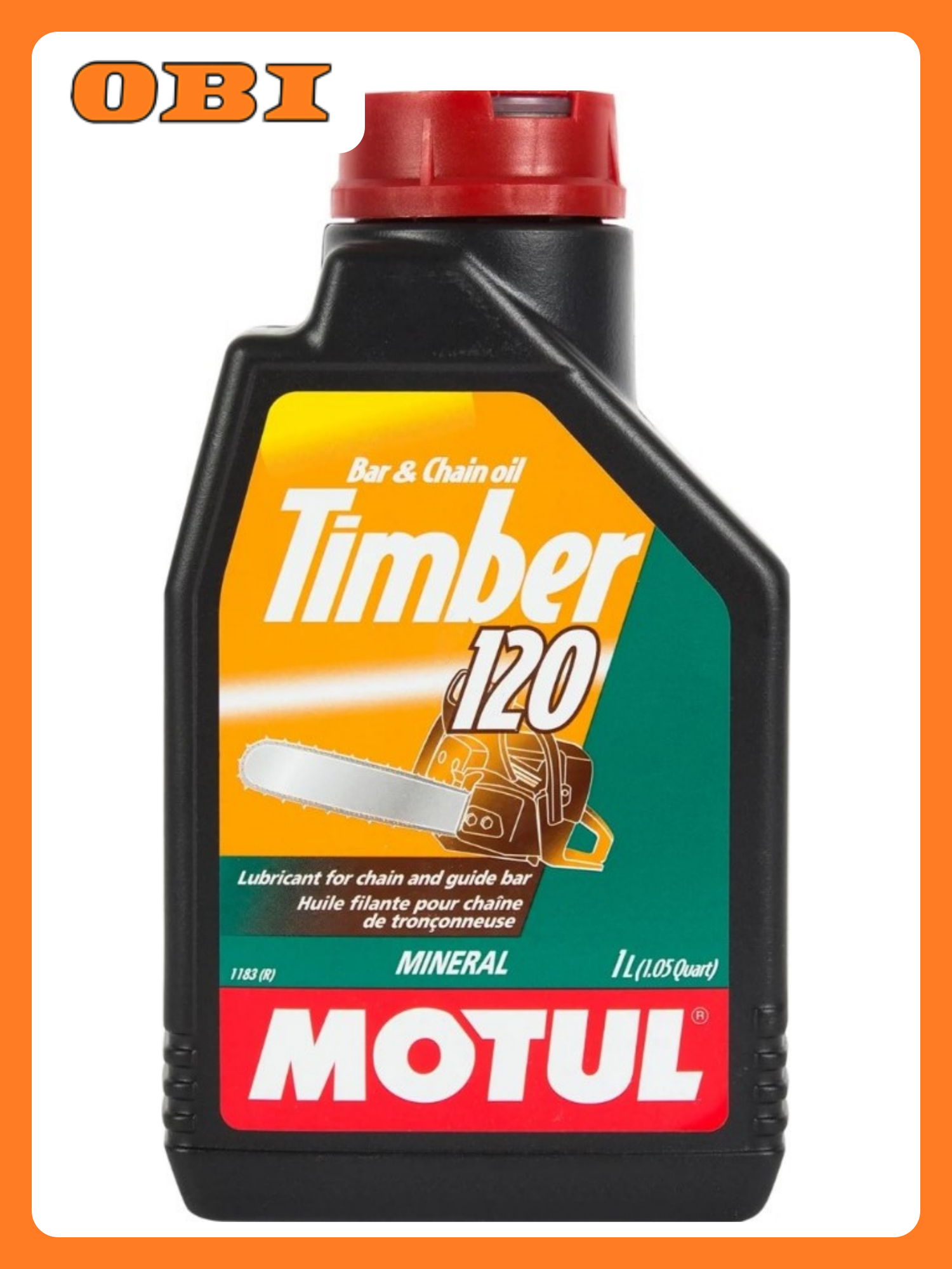 Масло для цепей Mobil K Motul Timber 120 арт.102792, минеральное, 1л