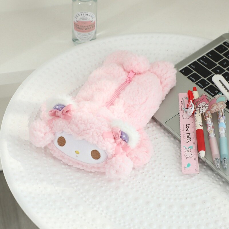 Пенал в японском стиле с мультяшными персонажами для женщин, плюшевая игрушка, вместительная сумка для хранения школьных принадлежностей, многофункциональный пенал в корейском стиле.