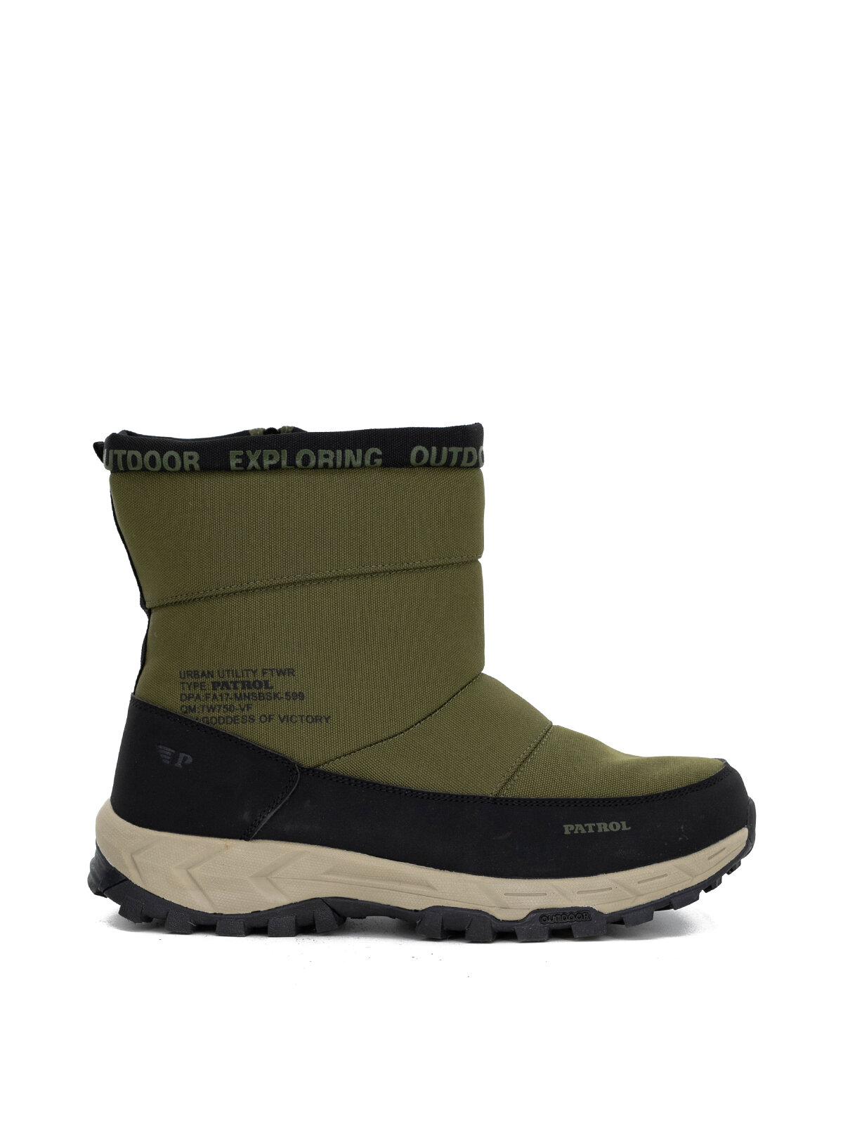 Дутики PATROL, Мужские, Цвет хаки, размер 41