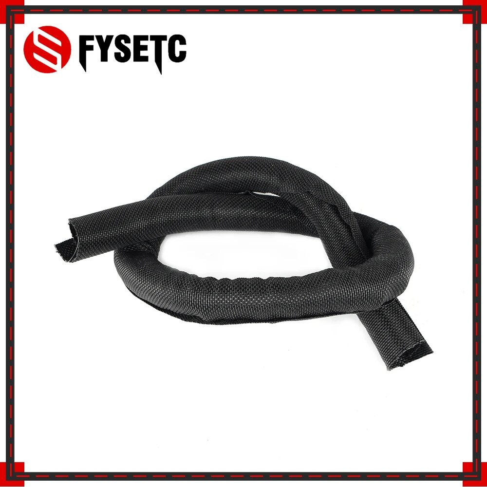 3 шт. комплектующих для 3D-принтера: текстильный рукав-кабель L 50 см, внешний диаметр 13 мм, для защиты и подключения кабелей экструдера Prusa i3 MK2S/MK2.5/MK3