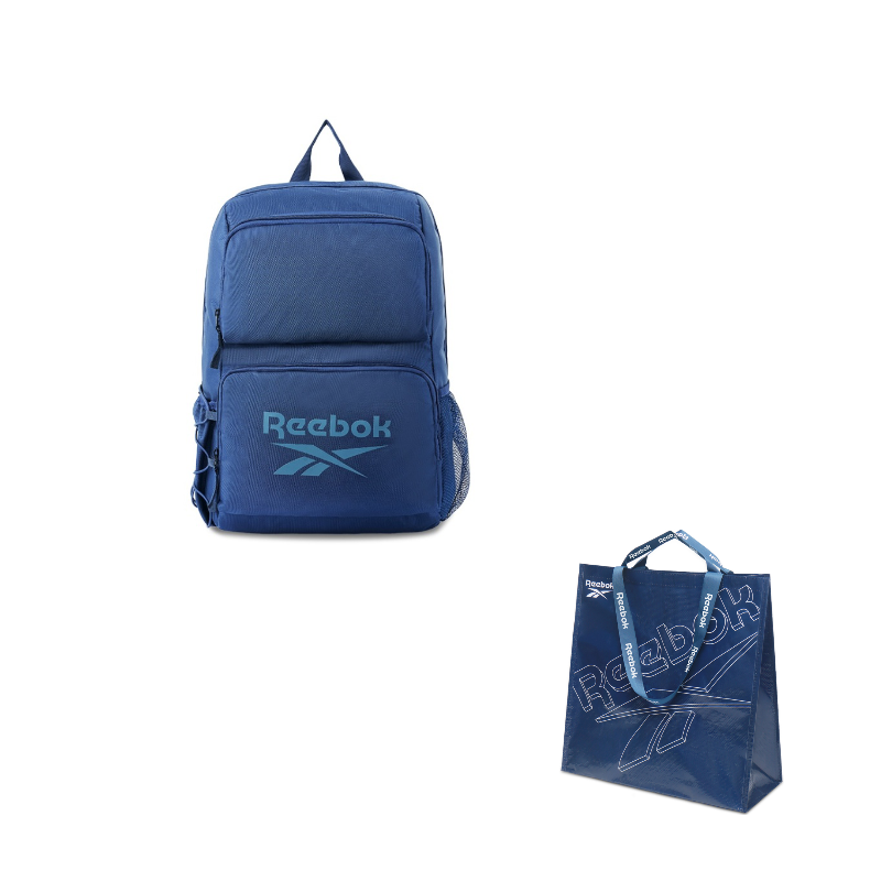 Рюкзак унисекс Reebok Fabric Computer Backpack, светло-серый/темно-синий/черный/светло-розовый/экрю,