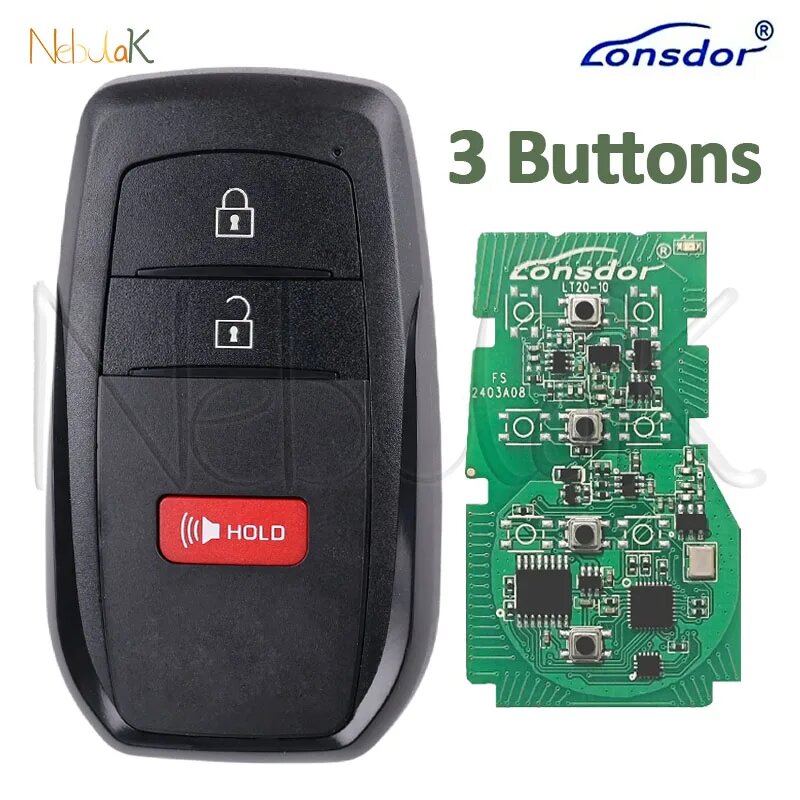 Умный ключ LT20-10 Lonsdor для Lexus Toyota Sienna Venza Tacoma Tundra 2021-2024 BZ4X 8A 4D чип поколения K518 K518ISE KH100 + брелок