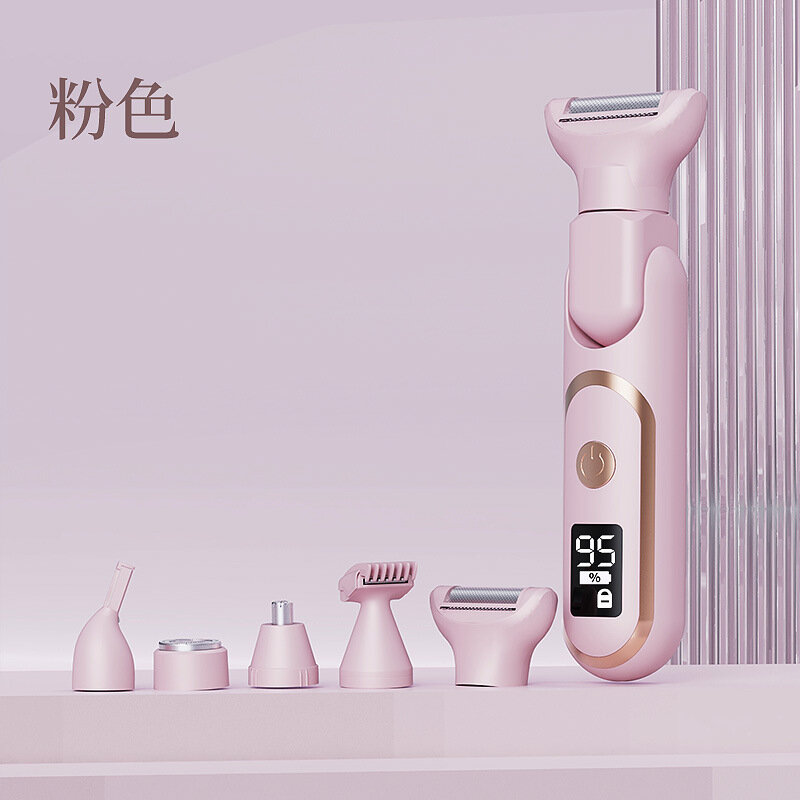 Устройство для удаления волос для женщин, двойной бритвенный станок, триммер для интимных зон, электрическая бритва для мужчин и женщин, инструмент для удаления волос