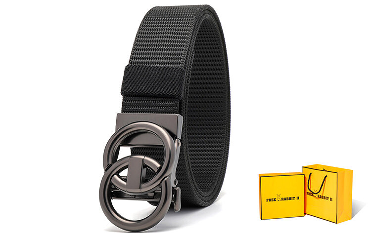 FREE RABBITⅡ Outdoor Tactical Nylon Pants Belt With Automatic Buckle Leather Belts Men's 120cm