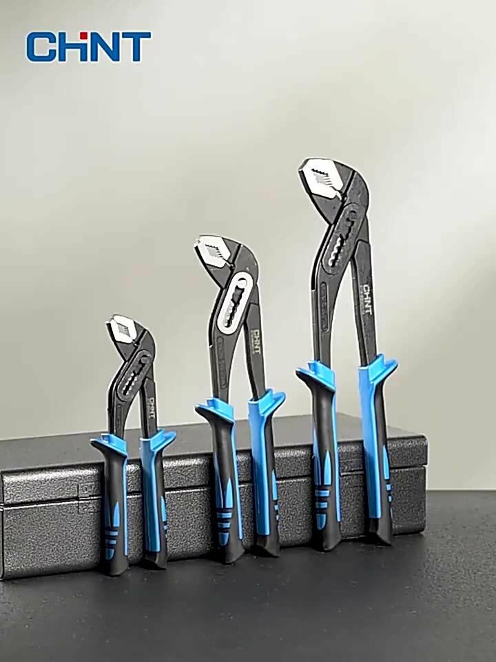 CHNT, Клещи переставные "Попугай" с кнопкой 10"1шт