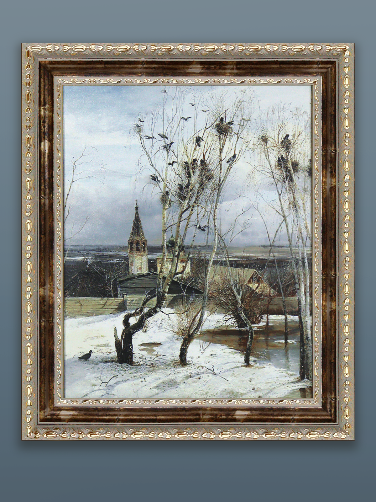 Картина на стену для интерьера Декарт настенный декор панно в раме багете в гостиную ванную детскую для офиса лофт пейзаж абстракция