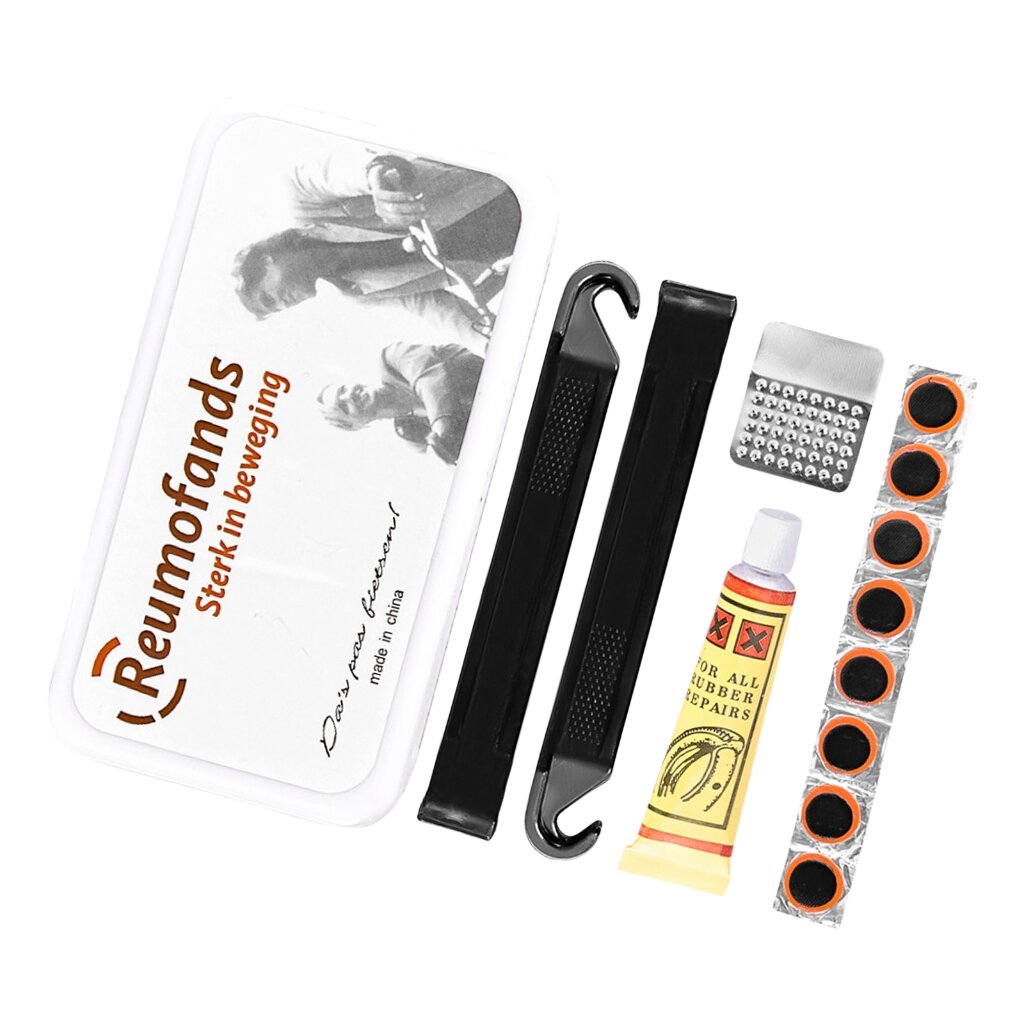 Комплекты Для Ремонта Велосипедных Шин Портативный Инструмент Для Ремонта Спущенных Велосипедных Шин Инструмент Для Ремонта Шин с Внутренней Трубкой с Рычагом Для Шин, Резиновые Заплаты