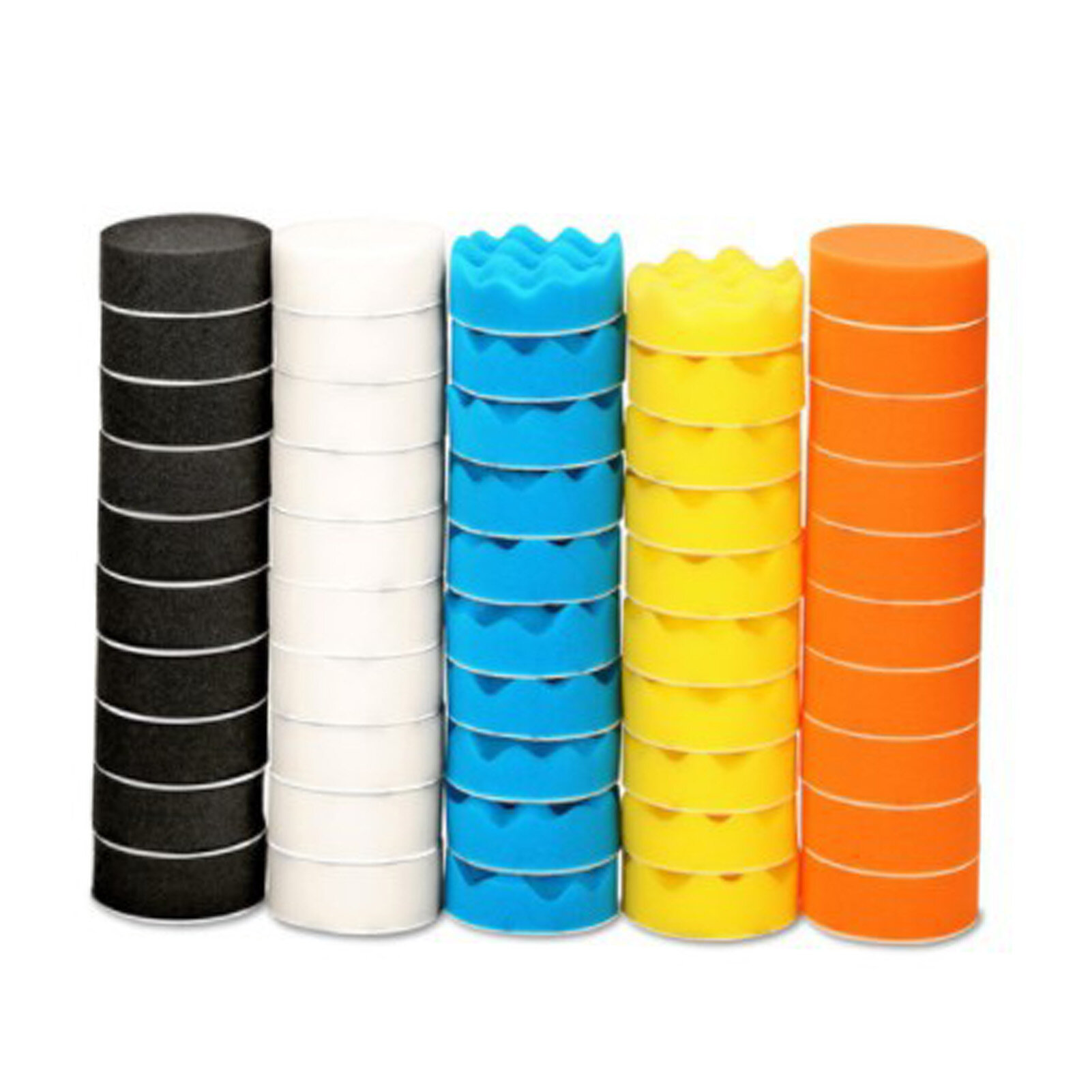 50pcs 3" Car Polishing Pad Waxing Buffing Sponge Kit