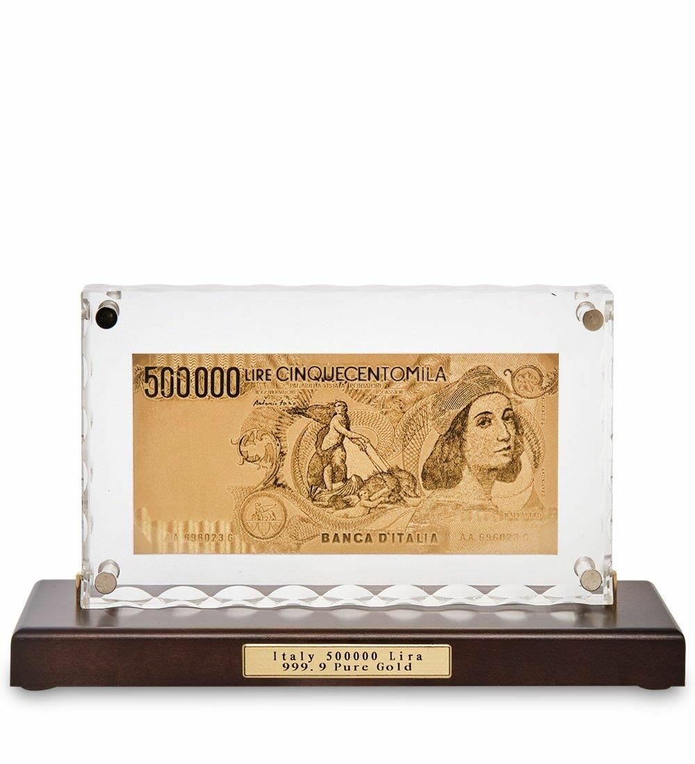 Банкнота 500 000 ITL (лира) Италия A7757 Gold Leaf