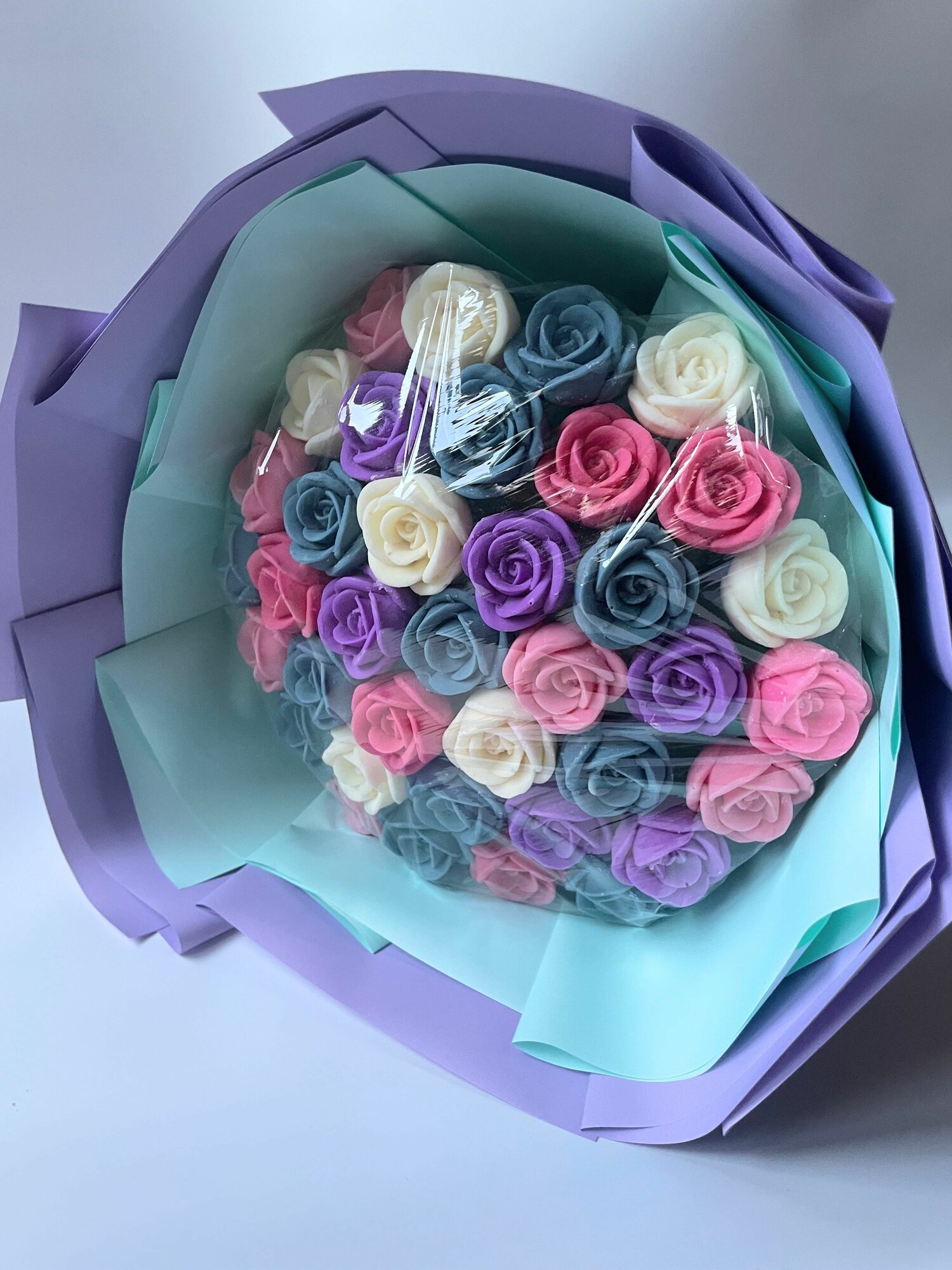 ShokoTrendy Сладкий букет из конфет шоколадные цветы розы 37 шт