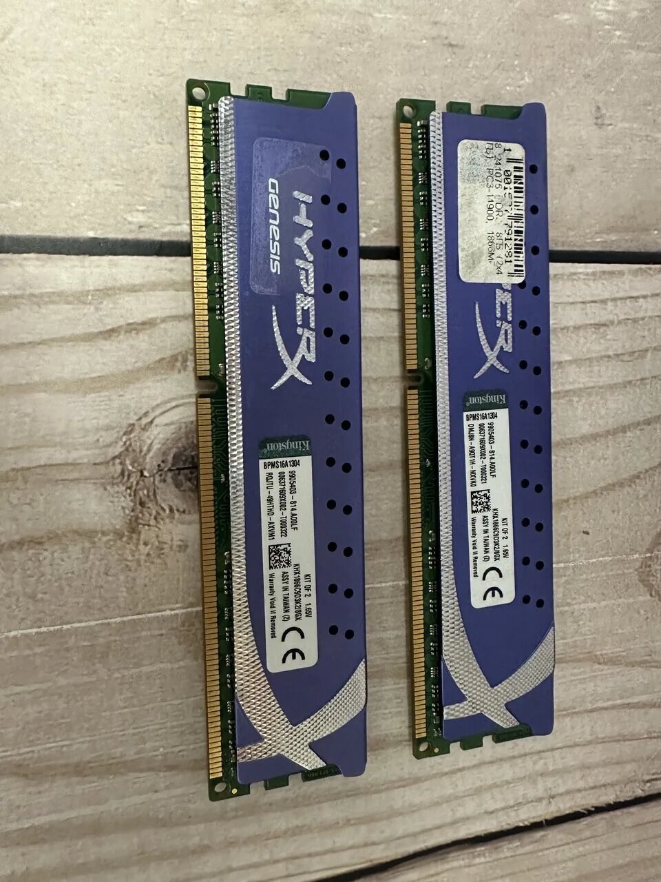 Оперативная память Kingston Hyper-x Genesis 8gb DDR3 1866mhz 2 планки по 4гб