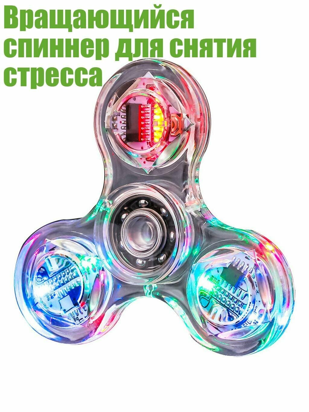 Вращающийся спиннер для снятия стресса, Четкий