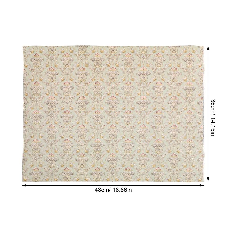 Комплект цветочной обои для игрушечного дома, наклейки для мини-куклы, мебель для пола 48.00X36.00X0.01CM