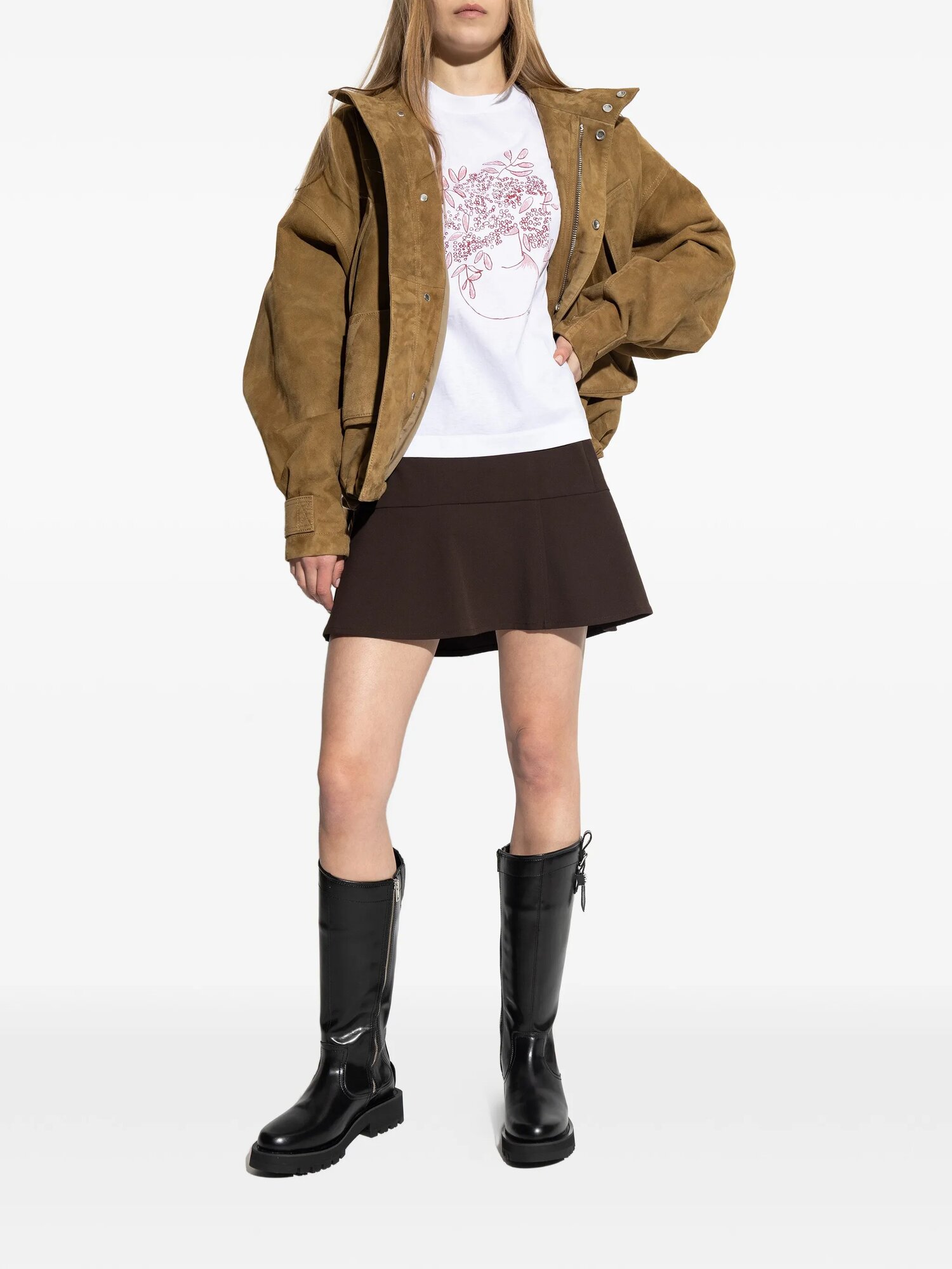 Юбка Samsoe Samsoe, размер S, brown — фото 1